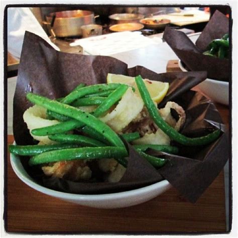 Fritto Misto Fried Calamari Shrimps With Mint Lemon Aioli And Green