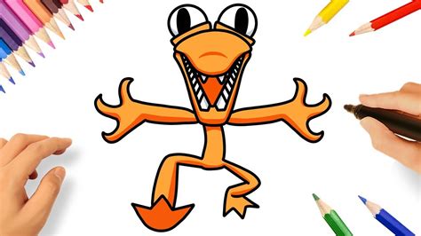 C Mo Dibujar A Orange Rainbow Friends Roblox Youtube