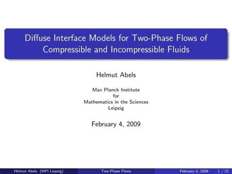 diffuse interface models for two phase flows of compressible and