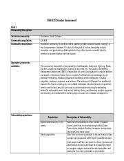 Proposed Hallmark Worksheet Disaster Assessment Edited Doc Bsn