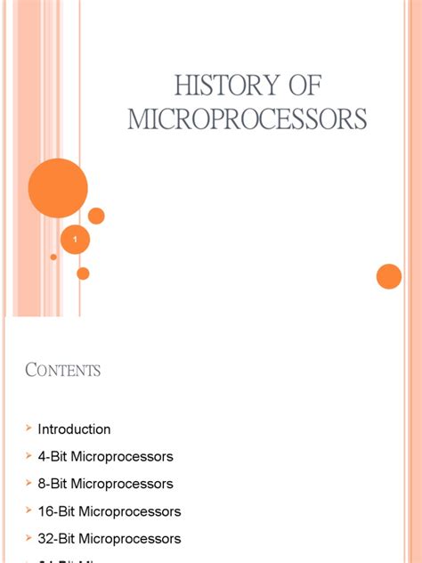 history of microprocessors pdf microprocessor intel