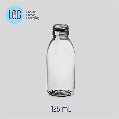 250ml PET Boston Round Bottle 28mm Neck Finish Clear Pharma Primary