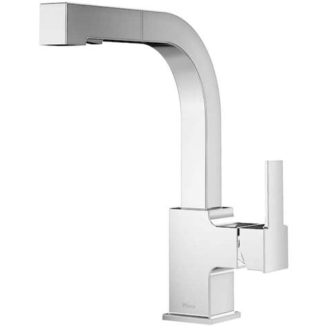 Pfister Arkitek Single Handle Pull Out Sprayer Kitchen Faucet In