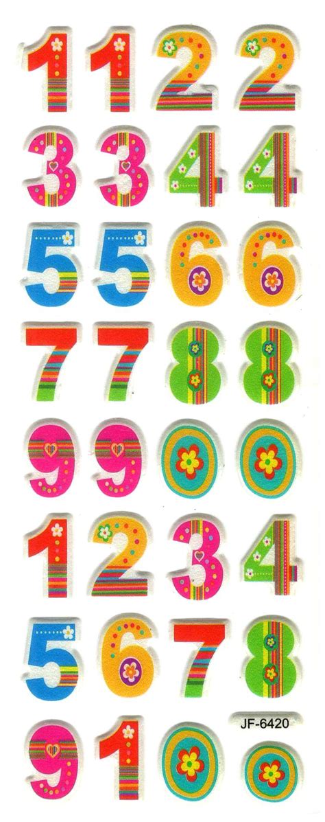 Gommettes Autocollantes Alphabet Et Chiffres
