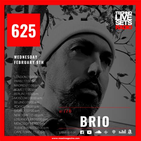 Electronic Music DJ Mix Set By MOAI Radio Podcast 625 Brio
