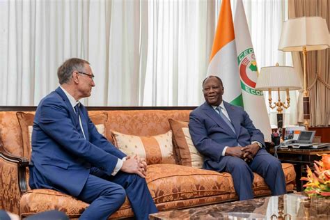 Entretien Du Pr Sident Alassane Avec M Jean Marie Bockel Envoy