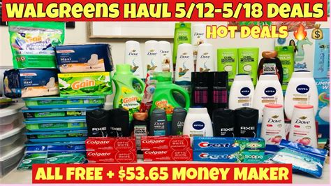 WALGREENS COUPONING HAUL 5 12 5 18 DEALS HUGE MONEY MAKER DEALS