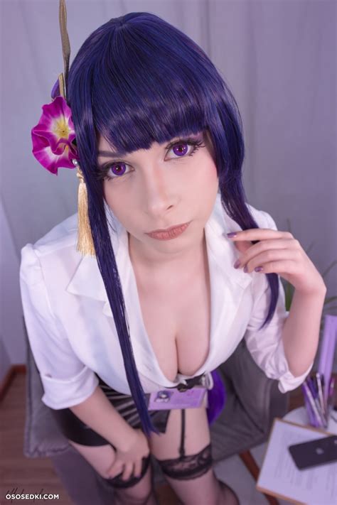 Raiden Shogun Office Lady Genshin Impact Miih Cosplay Naked Cosplay