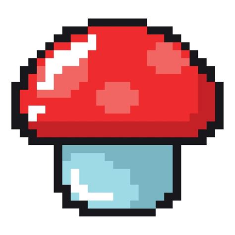 Mushroom Pixel Art 12014082 Vector Art At Vecteezy