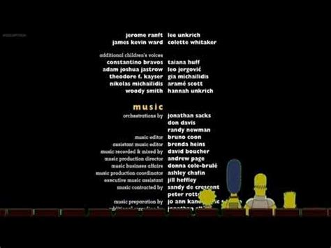 The Simpsons Theater Toy Story End Credits Youtube