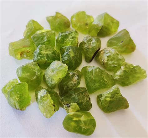 AAA Quality 25 PC LOT Peridot Crystal Raw Stone Etsy
