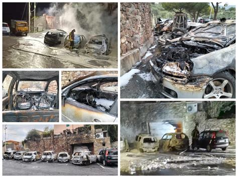 Costarainera Sei Auto Distrutte Da Un Incendio Nella Notte Sul Posto