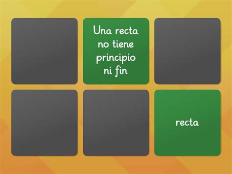 Recta Semirrecta Y Segmento Parejas