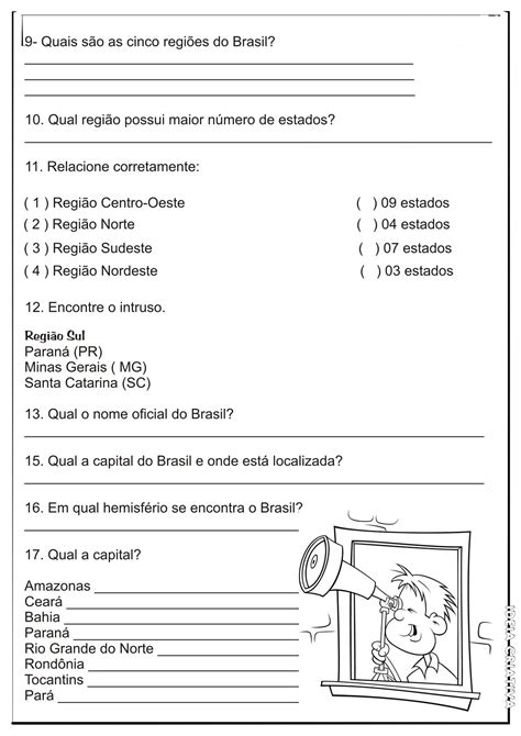 Profº Valdinei Andrade Atividades sobre a regiões do Brasil segundo o IBGE