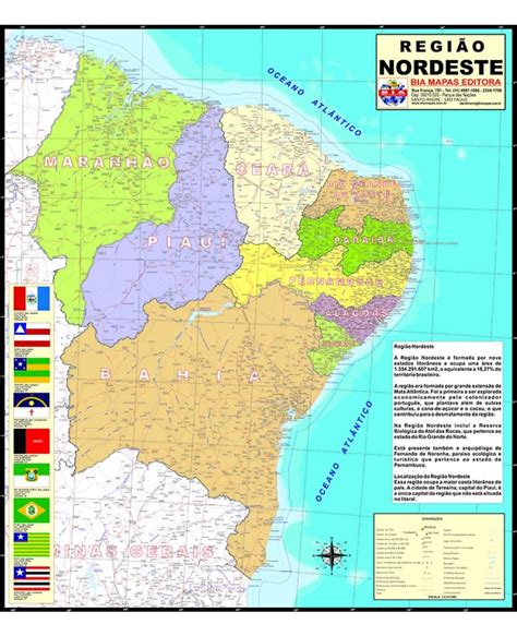 Poster Região Nordeste Político e Rodoviário 411