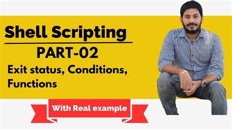 shell scripting part 02 exit status conditions functions devops with aws training youtube