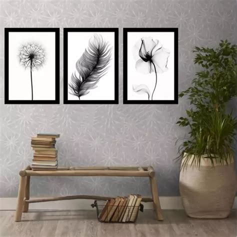 Kit De 3 Marcos Minimalistas De 33x24 Cm Con Cristal MercadoLibre