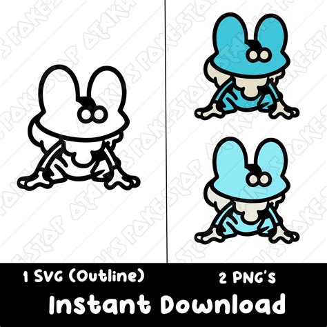 Pok Mon Svg Pok Mon Png Froakie Svg File Svg Outline Cricut