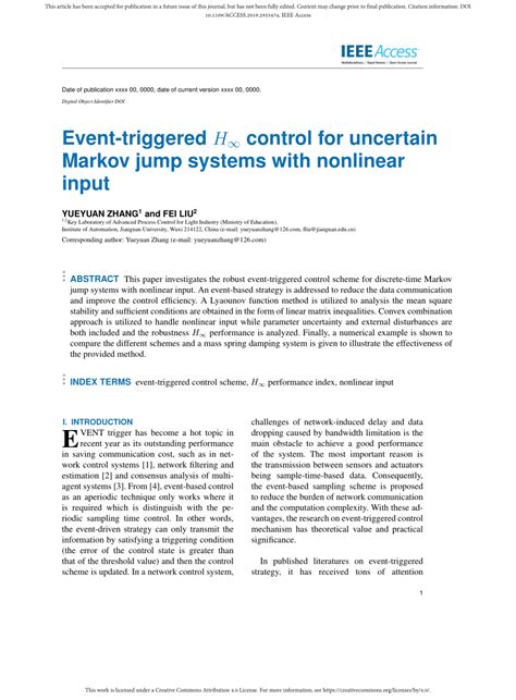 pdf event triggered h∞ control for uncertain markov jump systems with
