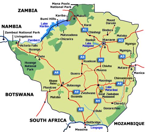 Where Is Harare Zimbabwe Harare Zimbabwe Map Map Of Harare