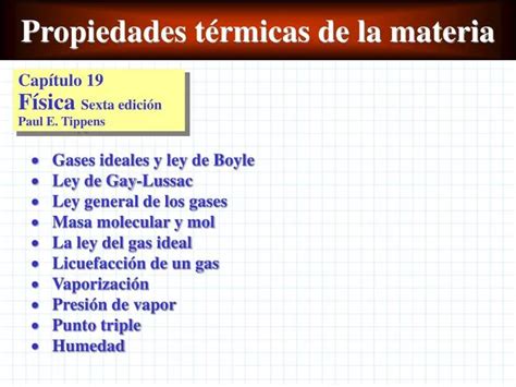 PPT Propiedades térmicas de la materia PowerPoint Presentation free