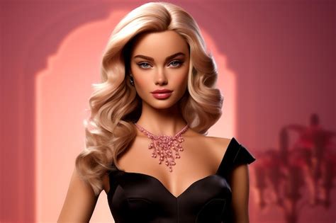Premium Ai Image Margot Robbie In The Barbie Doll Live Action Movie