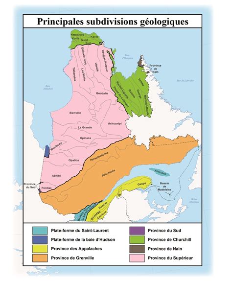 Geological Map Of Qu Bec G Ologie Qu Bec