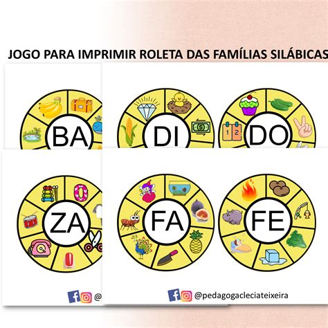 Roleta Silabica Para Imprimir RETOEDU