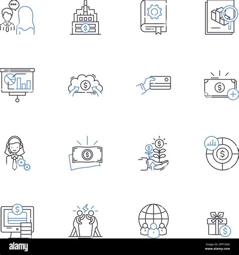 Health And Wealth Line Icons Collection Fitness Nutrition Wellness
