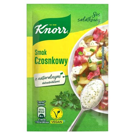 Knorr Sos sałatkowy smak czosnkowy 8 g Zakupy online z dostawą do
