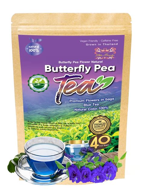 Buy Hida Beauty Premium Tea Bags Butterfly Pea Flower Tea 40 Tea Bags