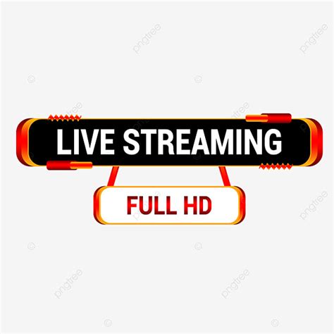 Live Streaming Clipart Transparent PNG Hd Red And Orange Twitch Live