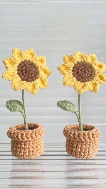 Crochet Sunflower Sunflower Pattern Crochet Flowers Crochet Things