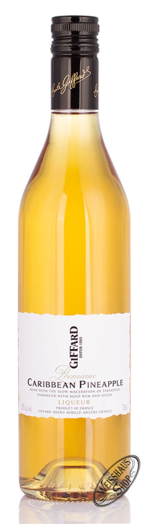 Giffard Caribbean Pineapple Likör 20 vol 0 70l Weisshaus Shop