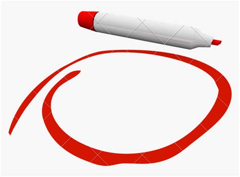 Red Marker Circle Transparent Background