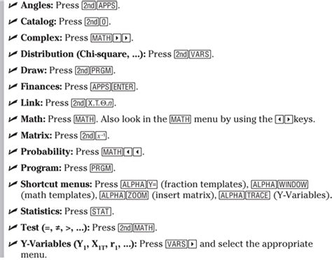 ti 84 plus graphing calculator for dummies cheat sheet dummies