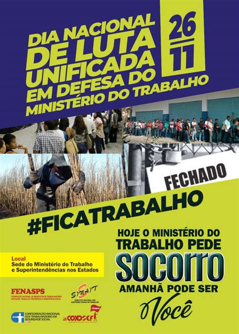 Fenasps E Entidades Convocam Novo Dia Nacional De Luta Em Defesa Do