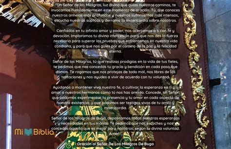 Oración al Señor De Los Milagros De Buga MUY PODEROSA Mi Biblia