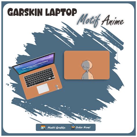 สตกเกอร แล ปท อปน ารก Motif Cover Notebook Skin Garskin