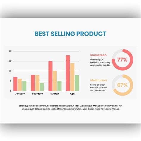 Premium Vector Bar Chart Infographic Progress Graph Template