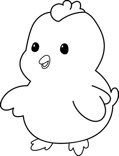 Pollo Para Colorear P Gina Ideal Para Principiantes Libro Para Colorear
