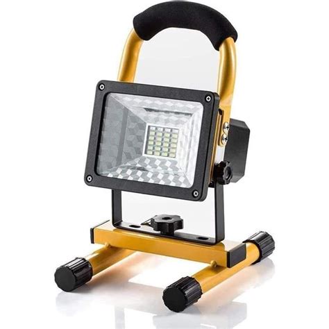 PROJECTEUR LED PORTABLE RECHARGEABLE TRAVAIL SUPER PUISSANTE ET