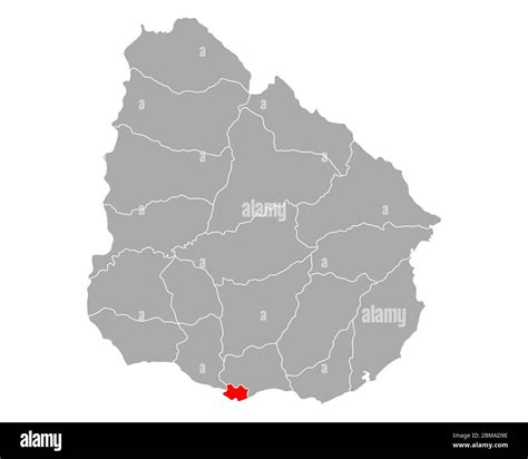 Mapa de Montevideo en Uruguay Fotografía de stock Alamy