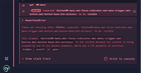 Timed Out Retrying Cy Click Failed Because This Element Is Not