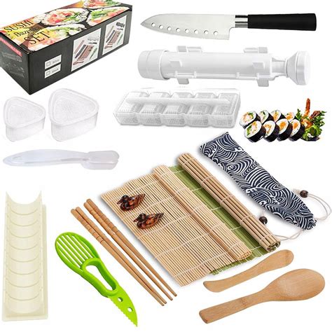 ZESTAW DO ROBIENIA SUSHI ROLKI MATA PAŁECZKI BAMBUSOWE SUSZI MAKER