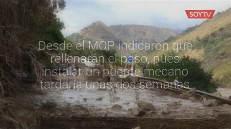 San José de Maipo MOP inició trabajos para recuperar la conectividad
