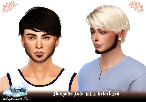 Shimydim Anto S Atlas Hair Retextured Sims 4 Hairs Sims 4 Sims Hair