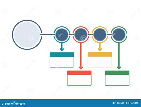Business Infographic Template Flowchart Stock Vector Illustration Of