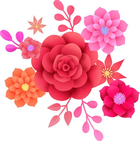A Bunch Of Flowers That Are On Top Of Each Other In Pink And Orange Colors