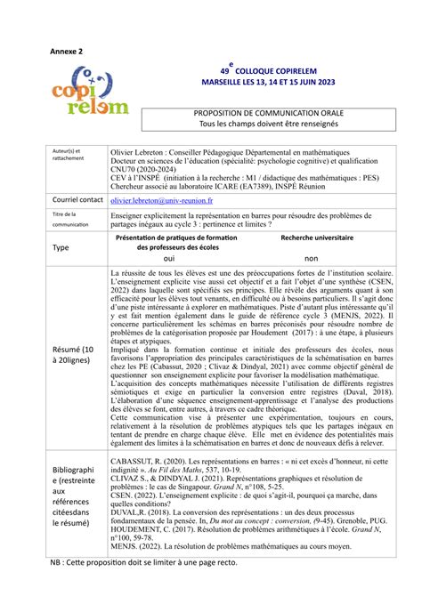 PDF Enseigner explicitement les représentations en barres pour